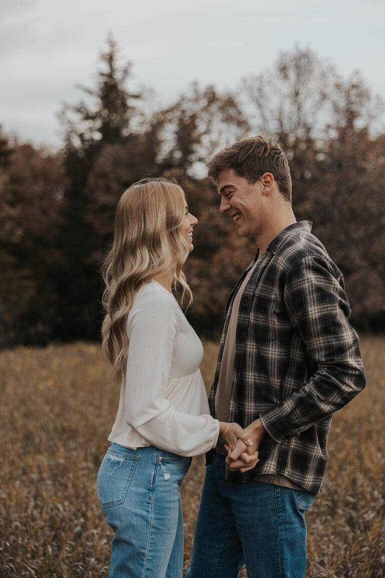 Romantic Park Engagement Photos in Sioux Falls, SD - Showit Blog